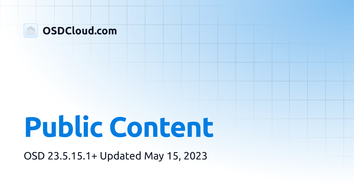 Public Content | OSDCloud.com